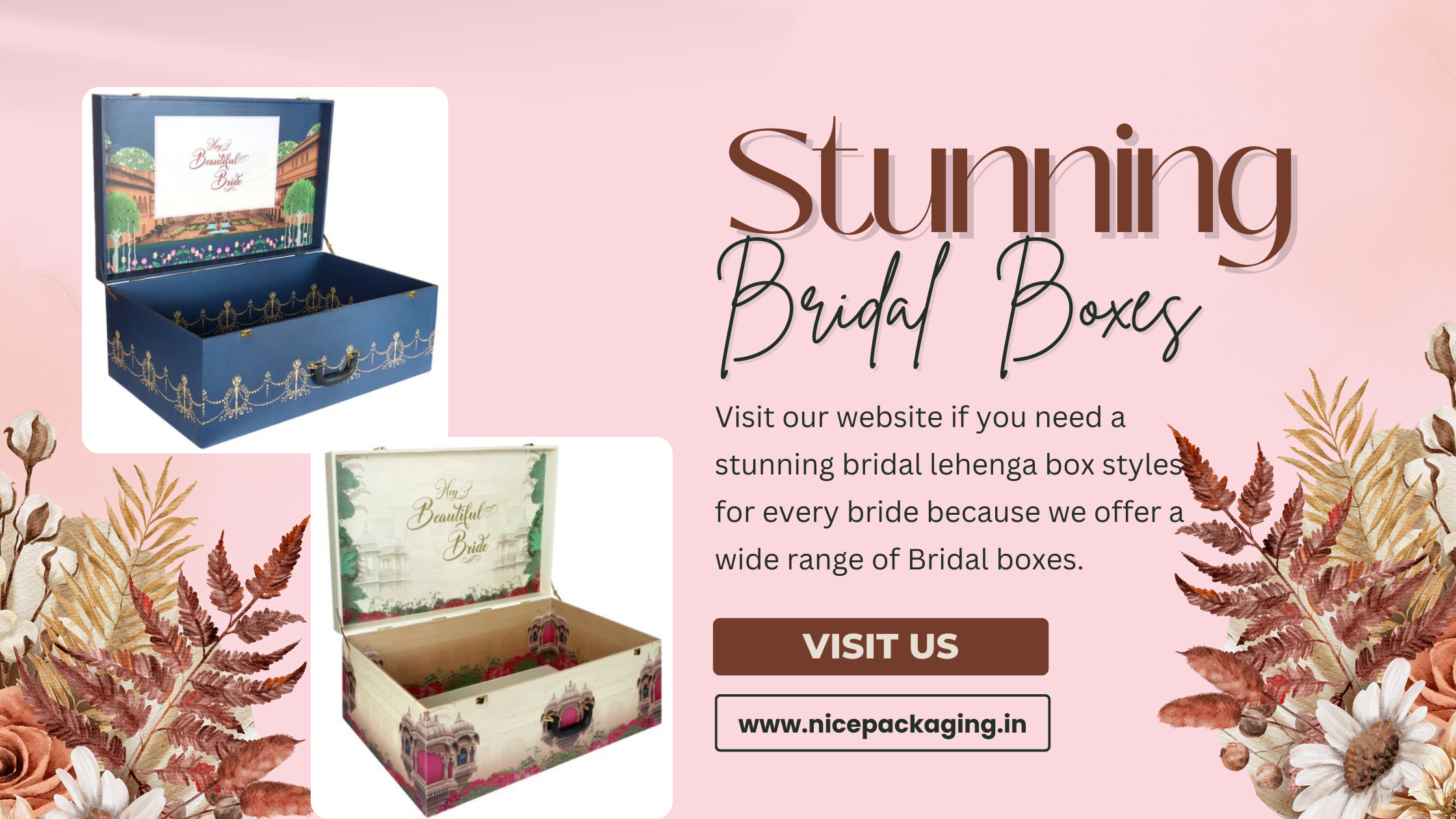 5 Stunning Bridal Lehenga Box Styles for Every Bride – Nice Packaging