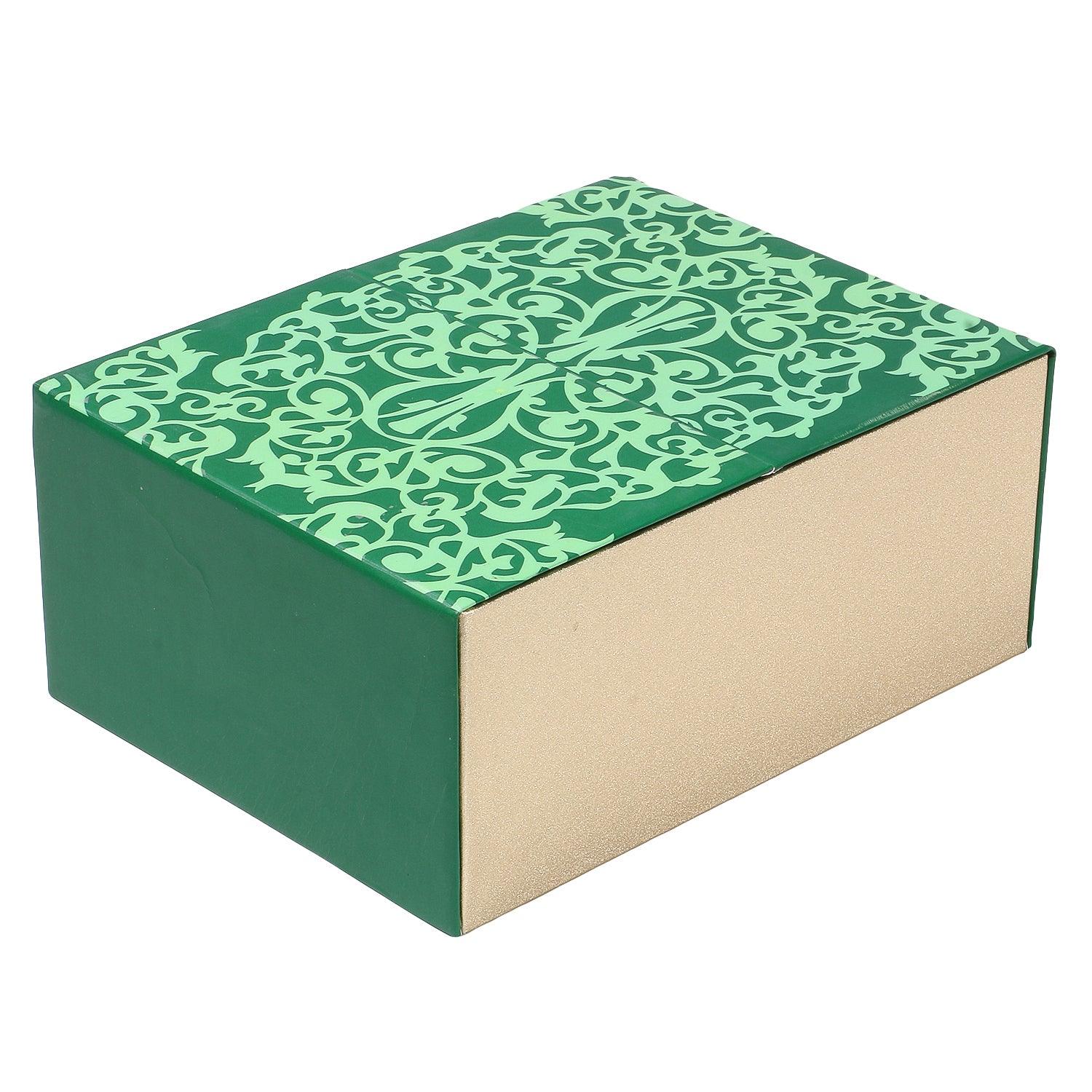 Stylish Green Box (8.5x6.5x3.75 inch) Box1027 – Nice Packaging