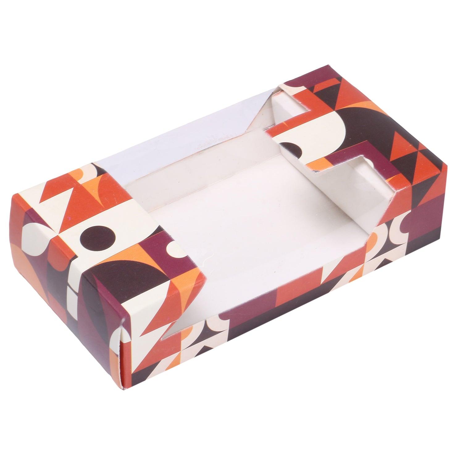 Red Textured box with transparent window (5.75x3x1.25inch) CC005A ...