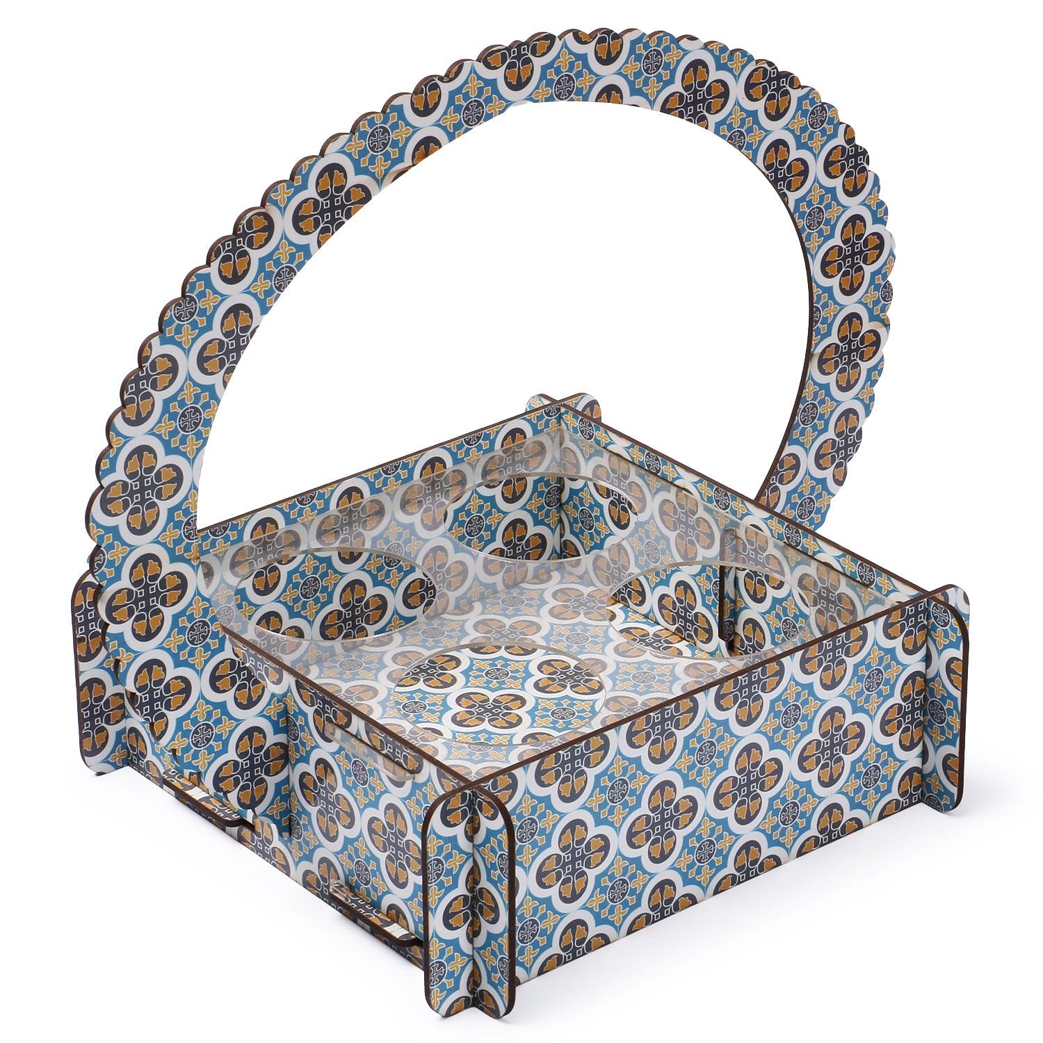Moroccan Laser Cut Handle Hamper without Jar | Hamper Gifting Box ...